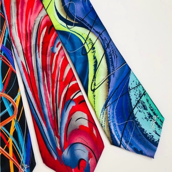 J. Garcia | Accessories | Jgarcia Collectors Edition Art Tie Silk Red ...